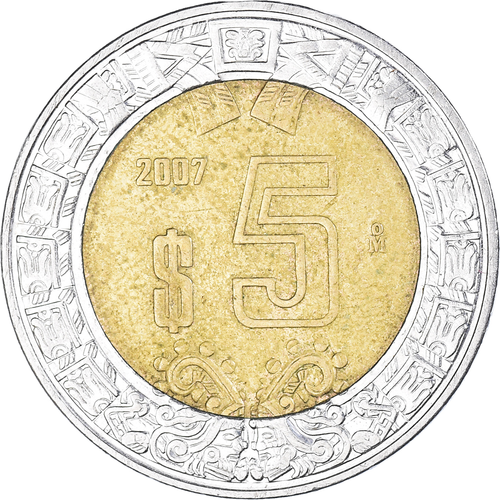Coin, Mexico, 5 Pesos, 2007 | North & Central American and Caribbean Coins