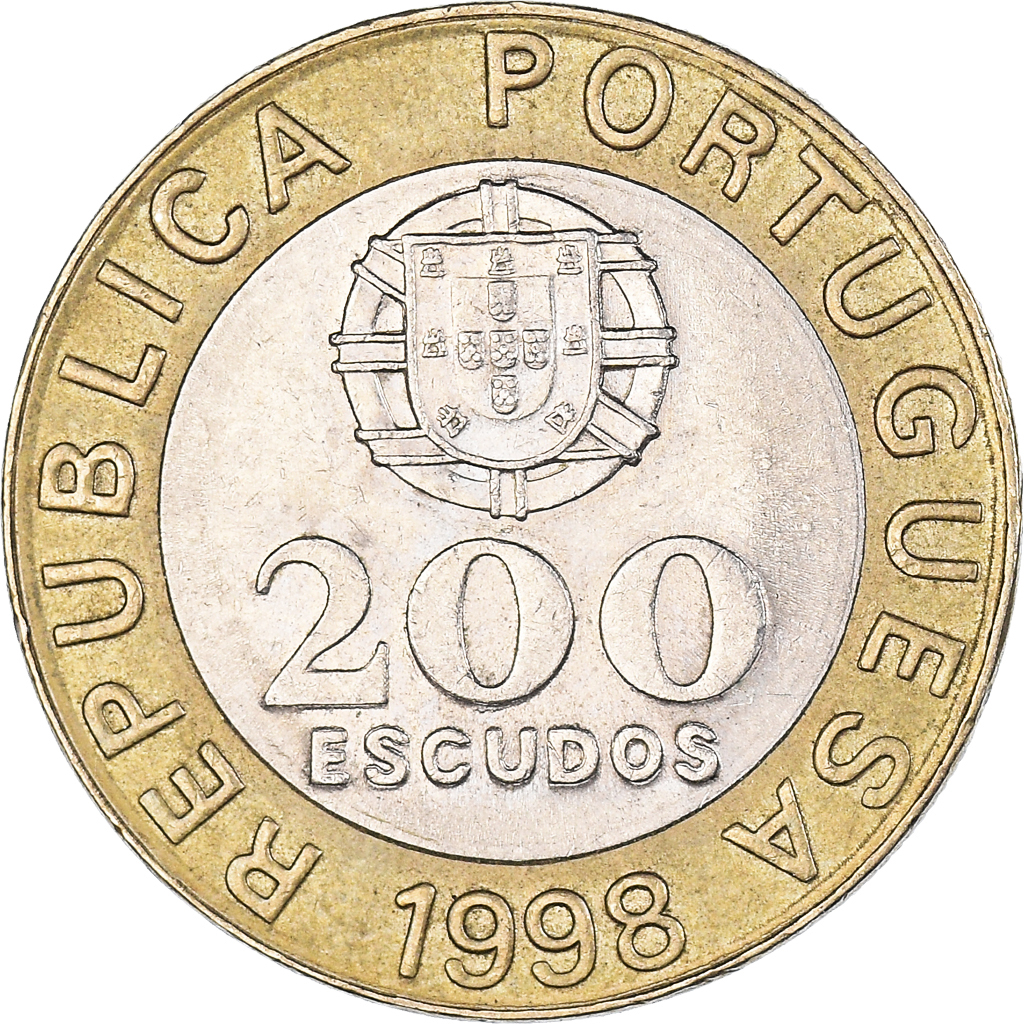 Coin, Portugal, 200 Escudos, 1998 | European Coins