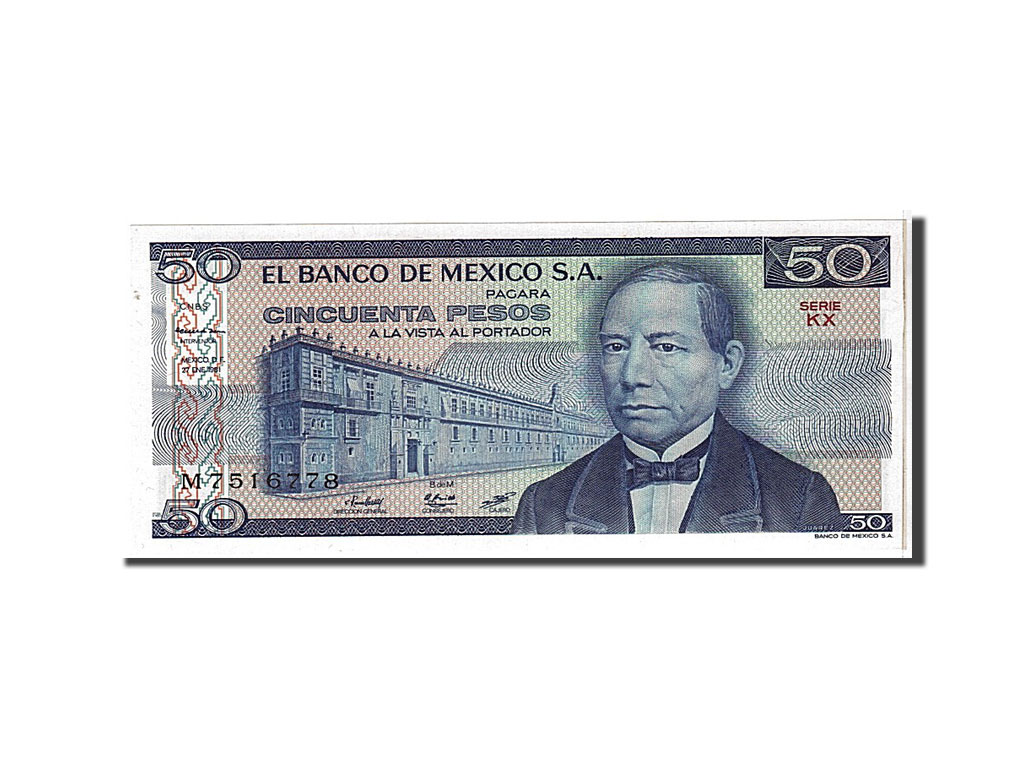 Banknote, Mexico, 50 Pesos, 1981, UNC(65-70) | World Paper Money
