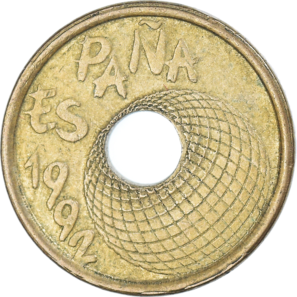 Coin, Spain, 25 Pesetas, 1992 | European Coins