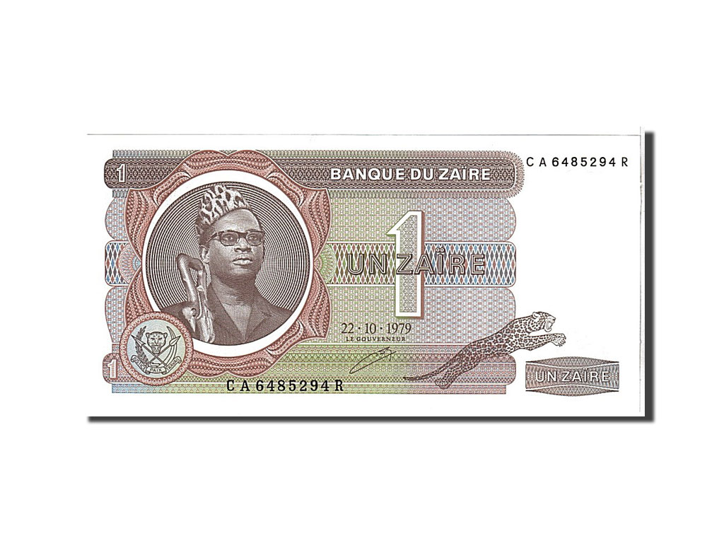 Banknote, Zaire, 1 Zaïre, 1979, KM:19a, UNC(65-70) | World Paper Money