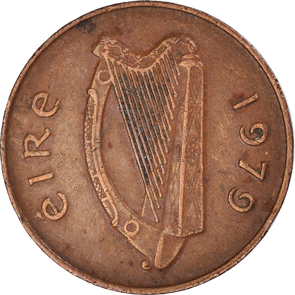 Coin, IRELAND REPUBLIC, 2 Pence, 1979 | European Coins