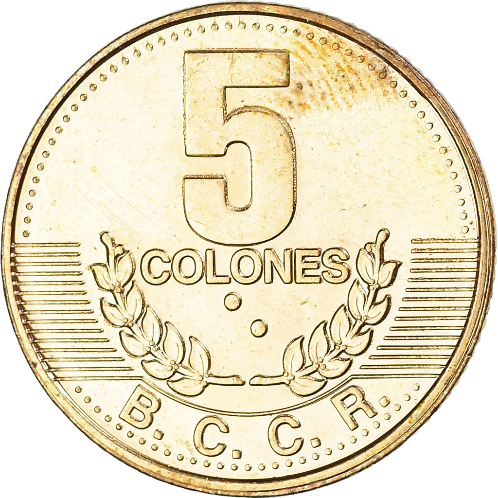 [#1096305] moneda, costa rica, 5 colones, 1995 - Compra venta en ...