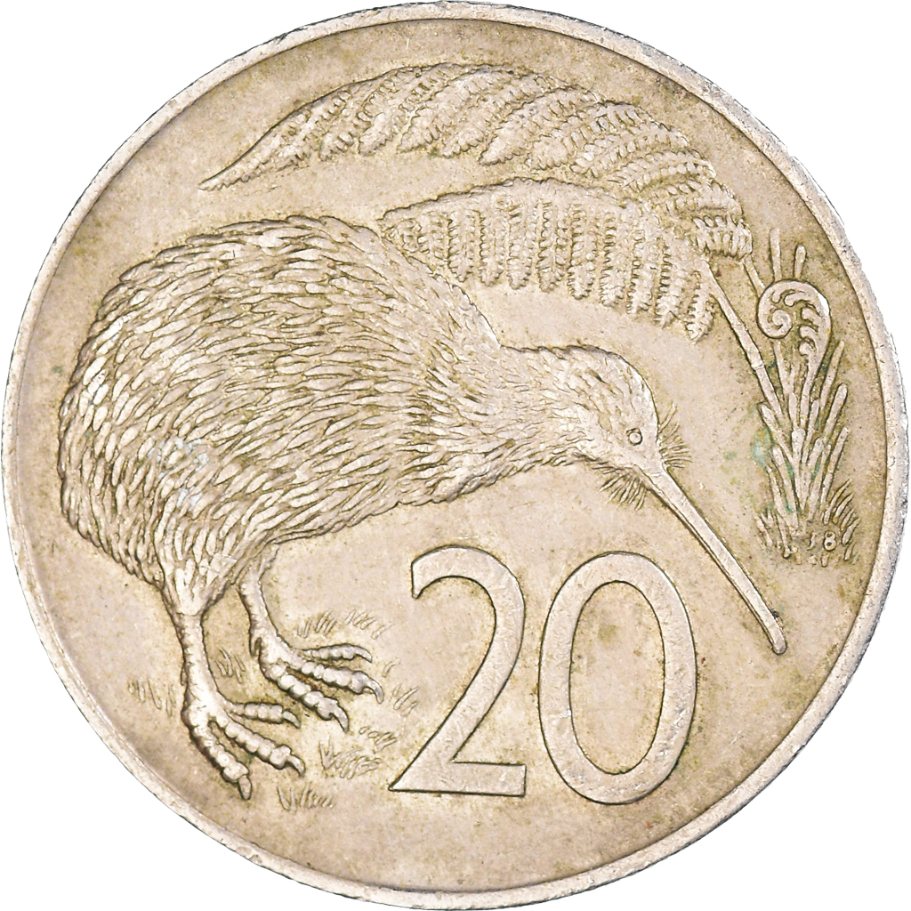 Coin, New Zealand, 20 Cents, 1971 | Australian & Oceanian Coins