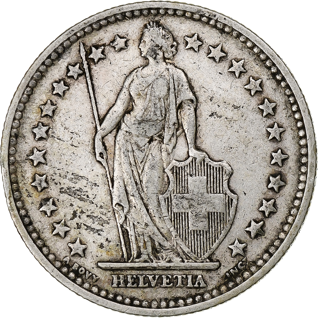 Switzerland, 2 Francs, 1905, Bern, , Silver, KM:21 | European Coins
