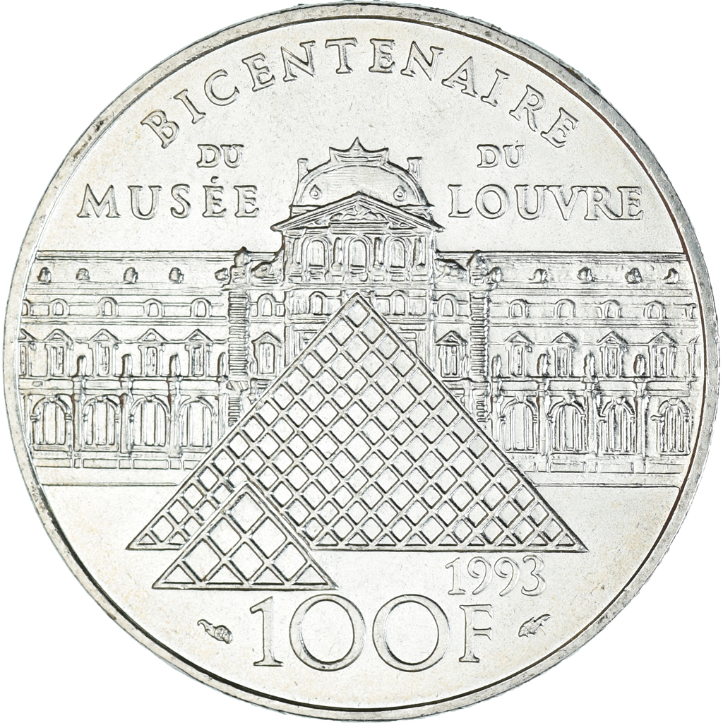 Coin, France, Liberté guidant le peuple, 100 Francs, 1993, , Silver
