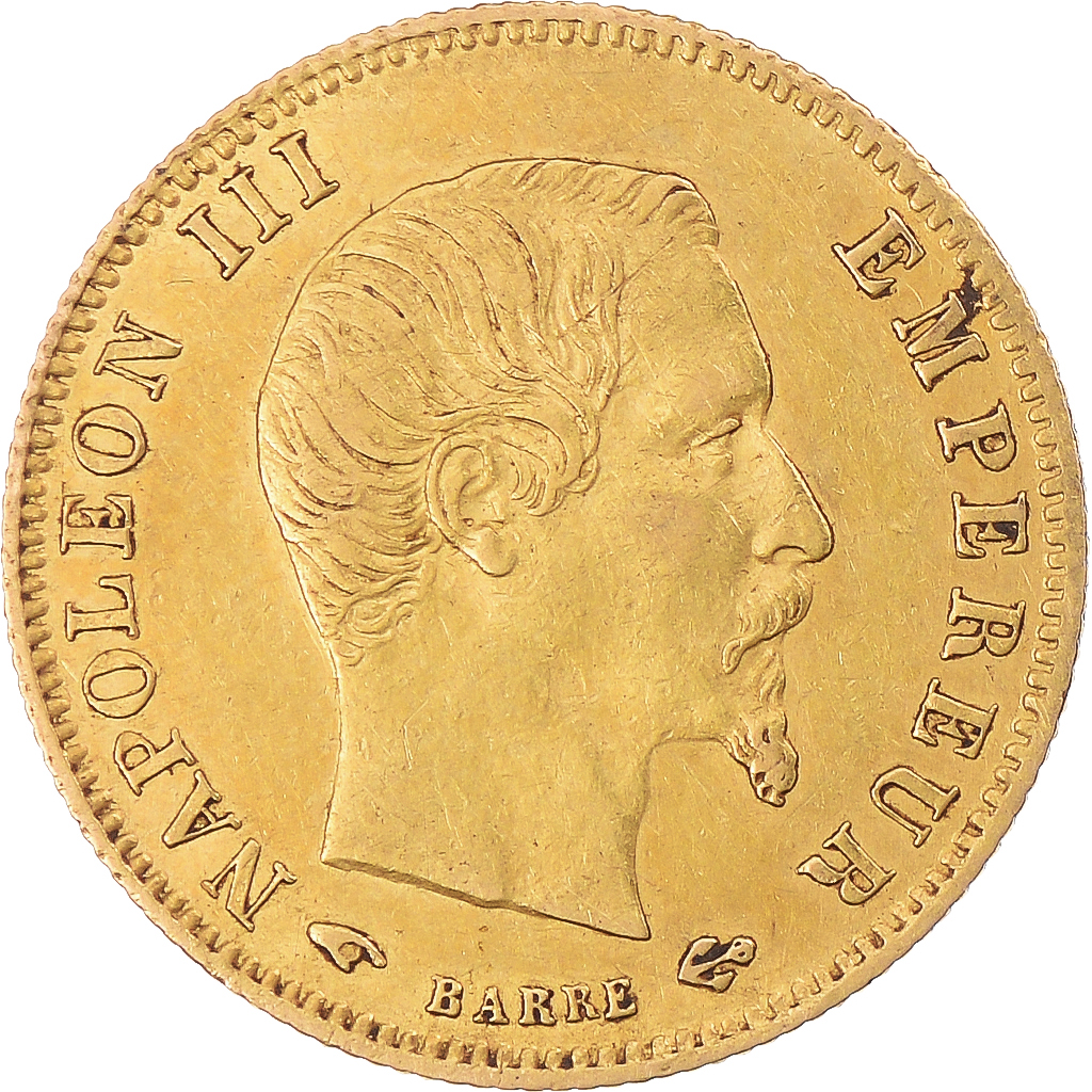 Coin, France, Napoleon III, 5 Francs, 1859, Paris, , Gold, KM:787.1