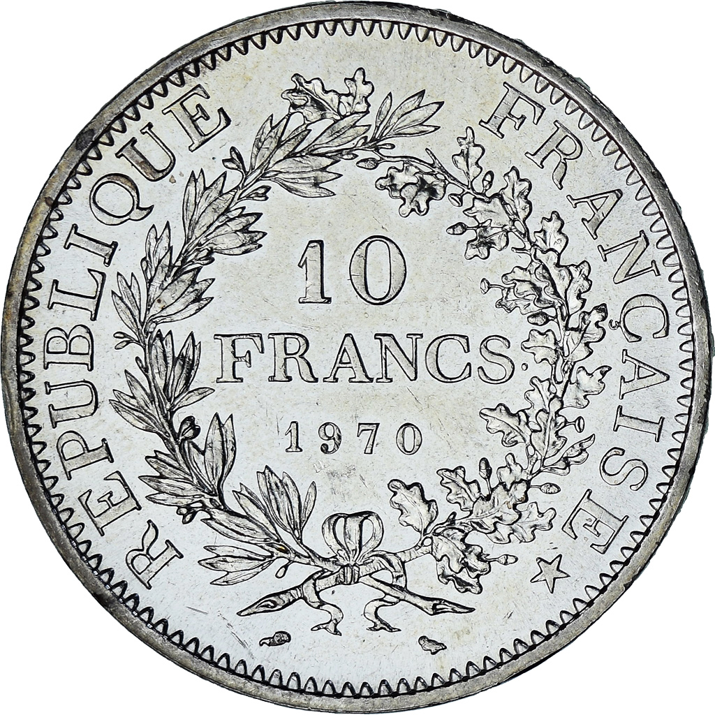 Coin, France, Hercule, 10 Francs, 1970, Paris, , Silver, KM:932