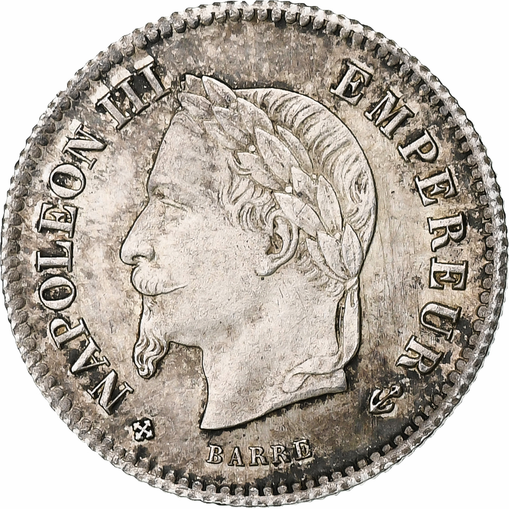 Coin, France, Napoleon III, Napoléon III, 20 Centimes, 1867, Strasbourg