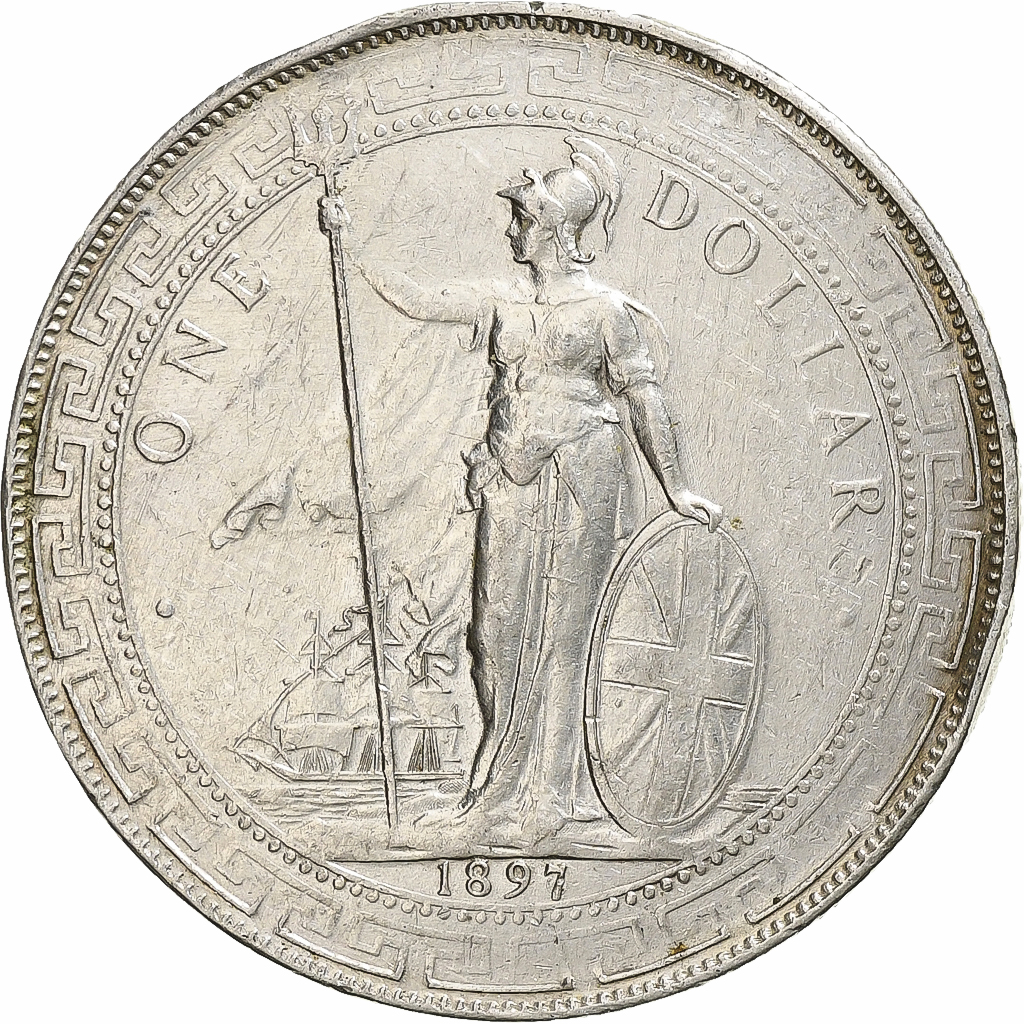 Coin, Great Britain, Trade Dollar, 1897, Bombay, , Silver | European Coins
