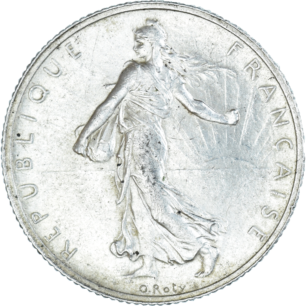 Coin, France, Semeuse, 2 Francs, 1919, Paris, , Silver, KM:845.1