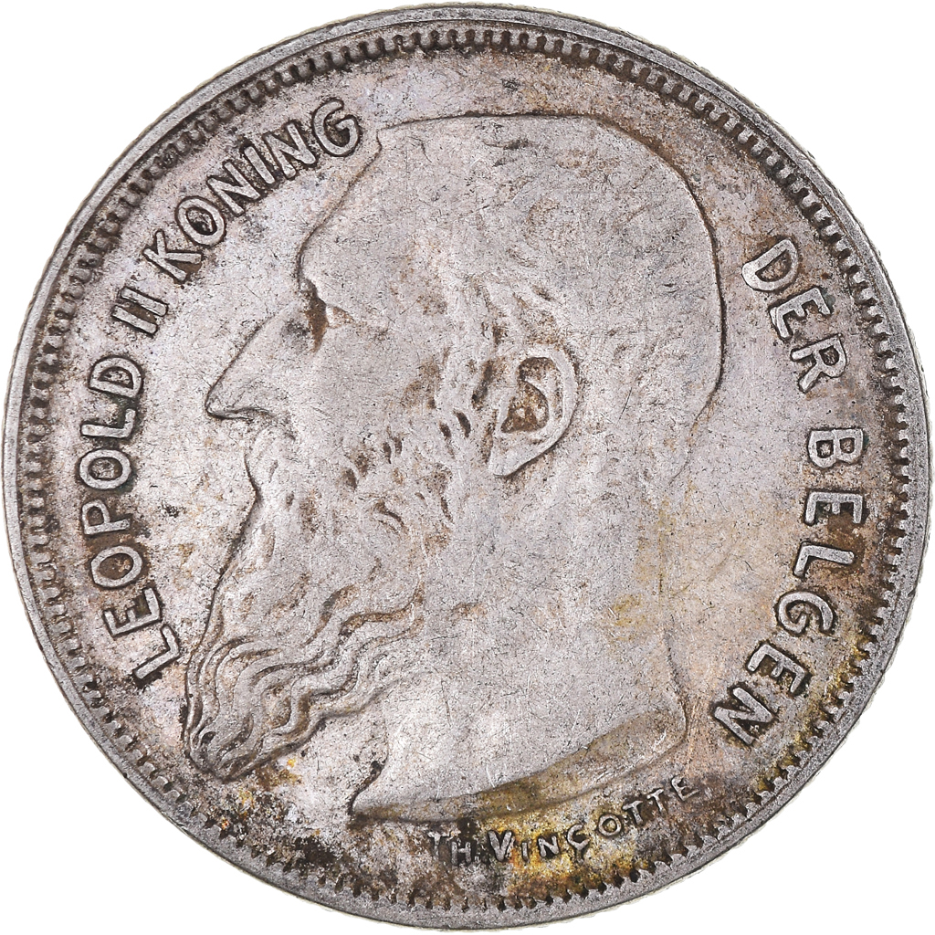 Coin, Belgium, 2 Francs, 2 Frank, 1909, , Silver, KM:59 | European Coins