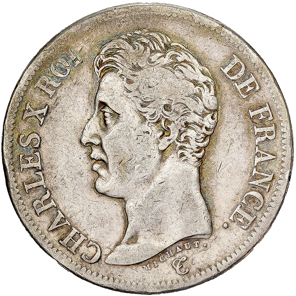 France, 5 Francs, Charles X, 1825, Limoges, Silver, , KM:720.6