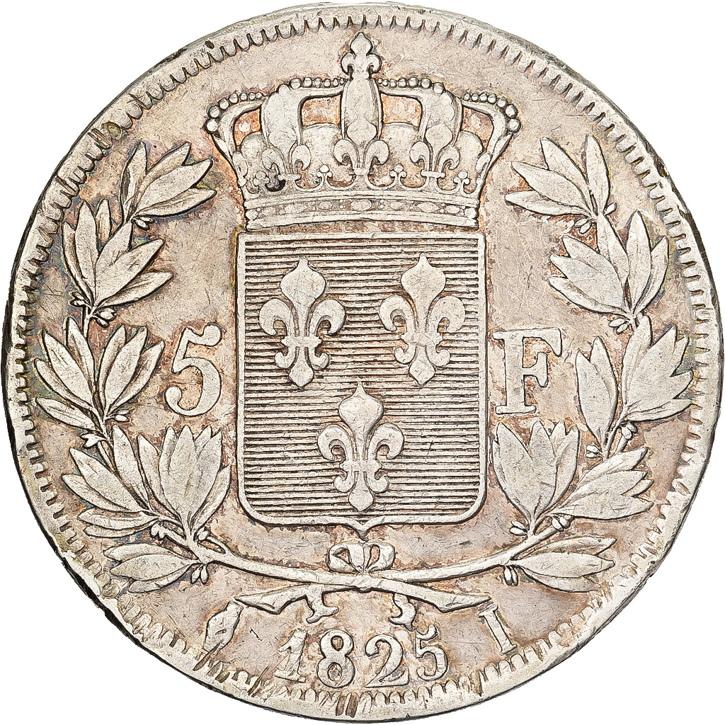 France, 5 Francs, Charles X, 1825, Limoges, Silver, , KM:720.6
