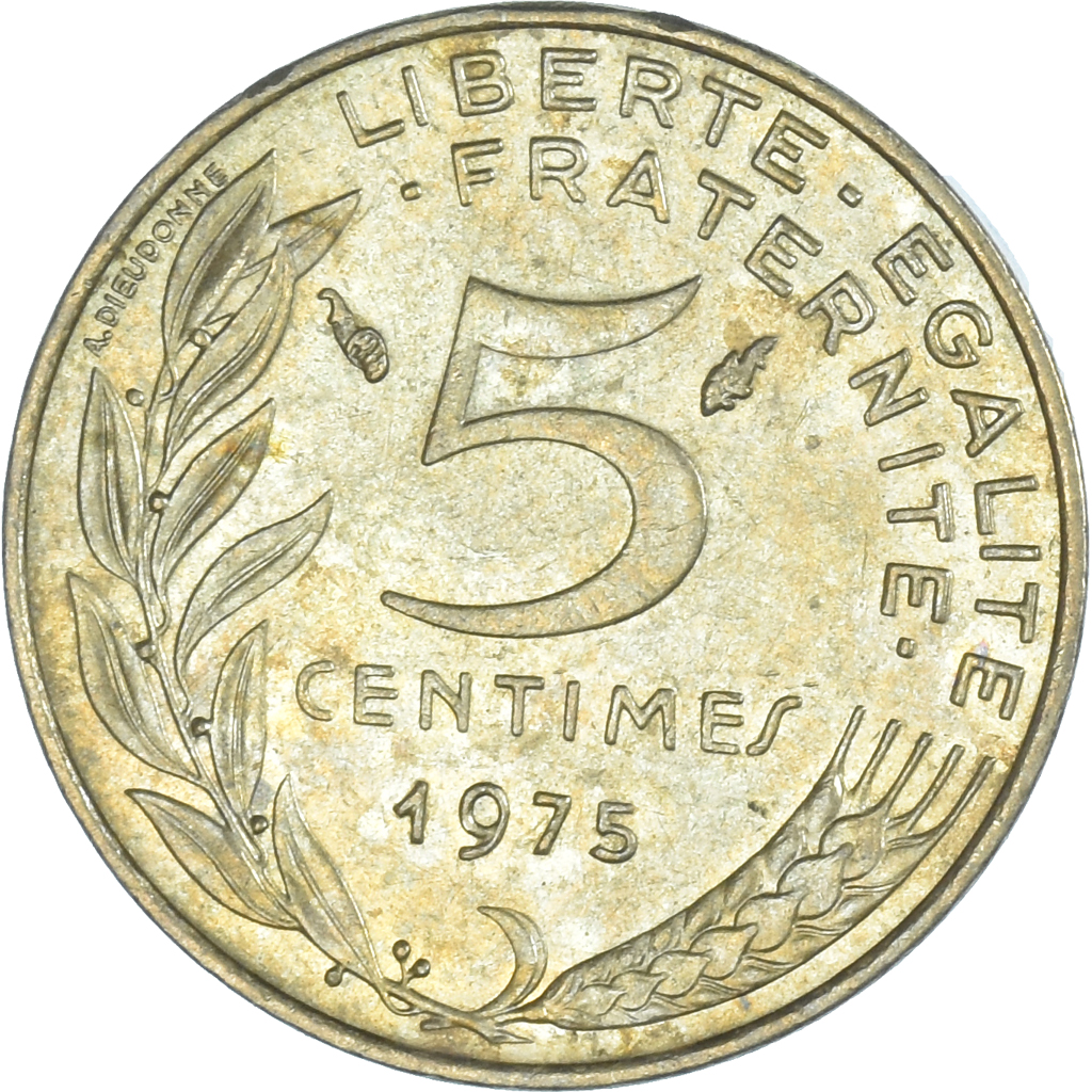 Coin, France, 5 Centimes, 1975 | European Coins