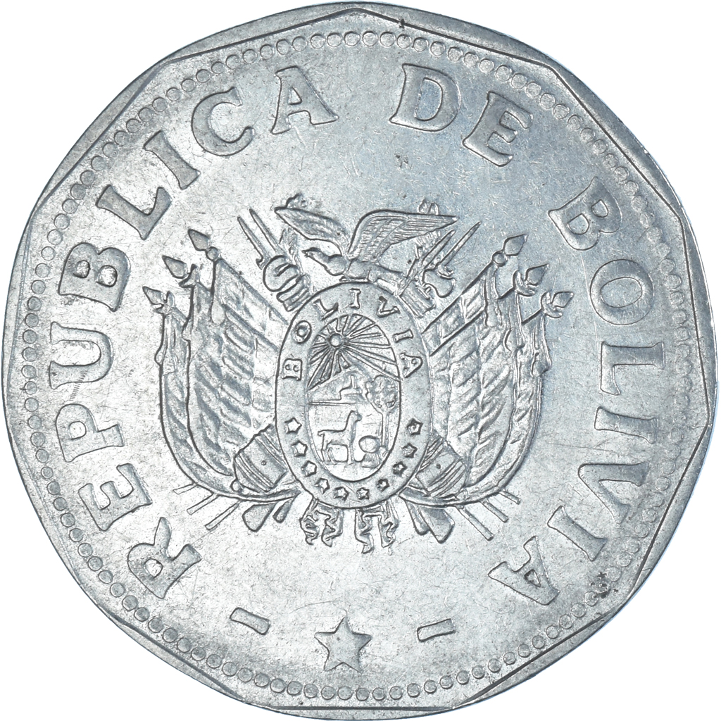 Coin, Bolivia, 2 Bolivianos, 1991 | South American Coins
