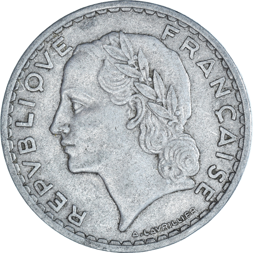 Coin, France, 5 Francs, 1949 | European Coins