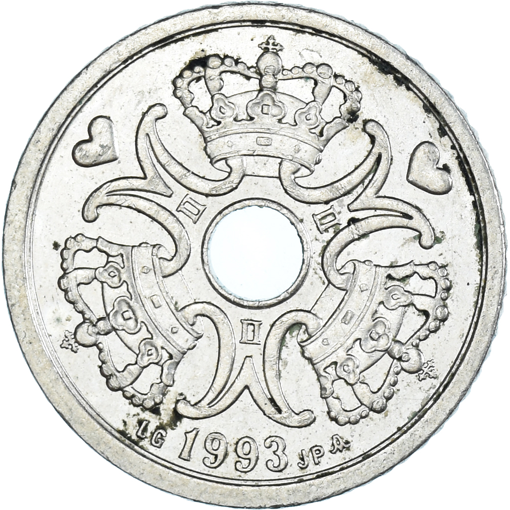Coin Denmark Krone 1993 European Coins