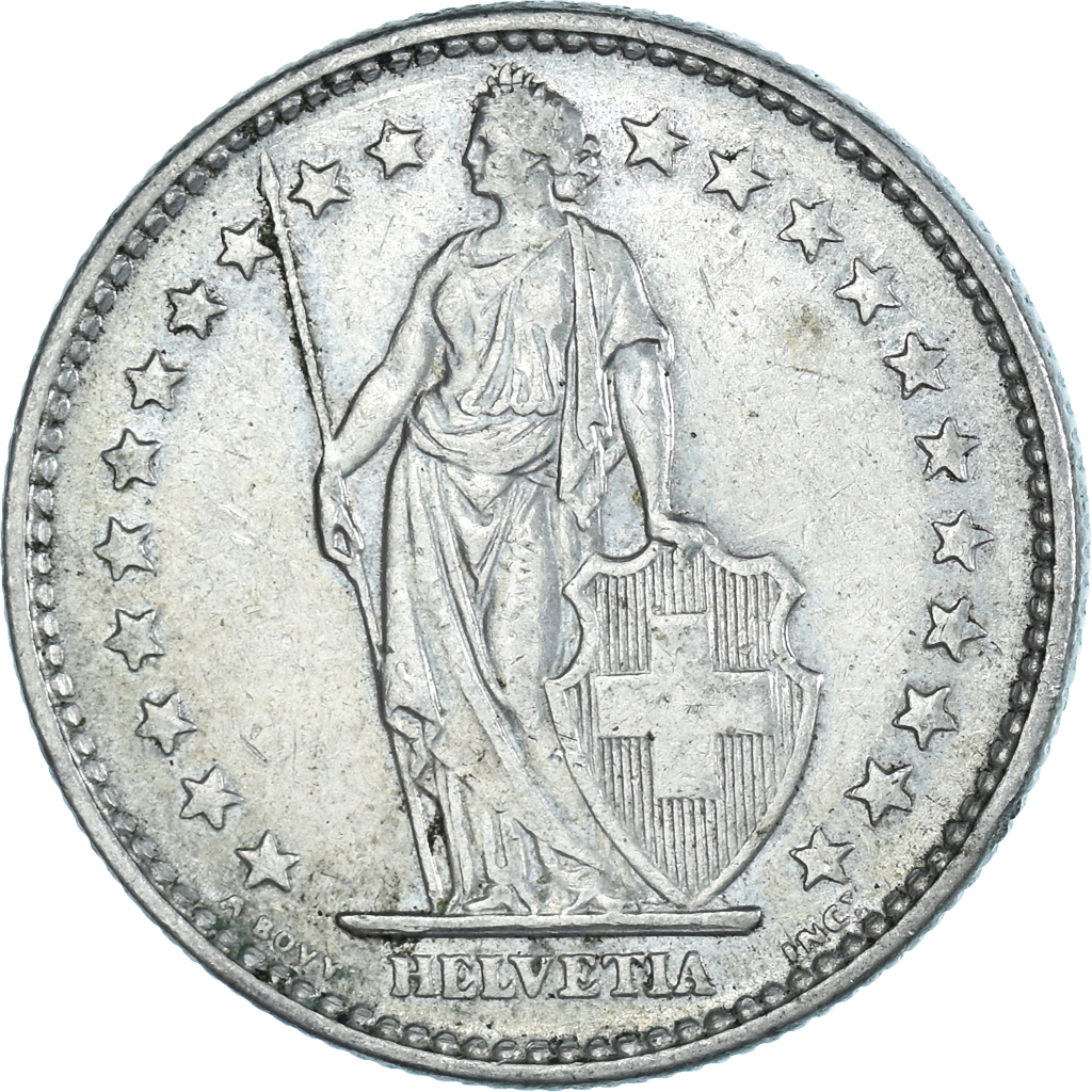 Coin, Switzerland, 2 Francs, 1968 | European Coins