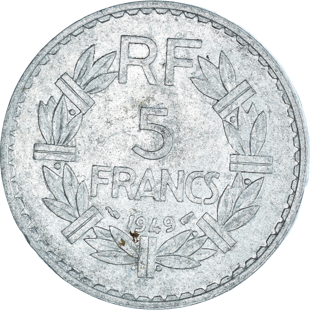Coin, France, 5 Francs, 1949 | European Coins