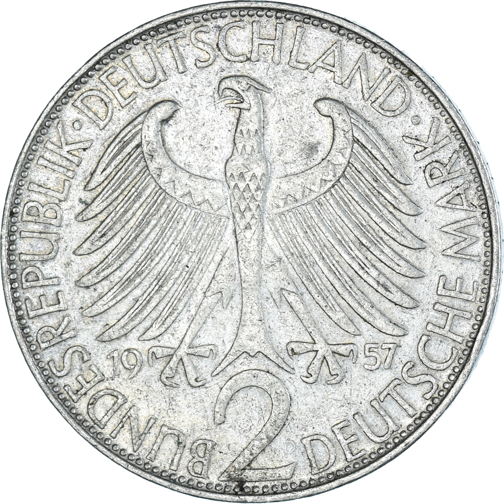 Coin, Germany, 2 Mark, 1957 | European Coins