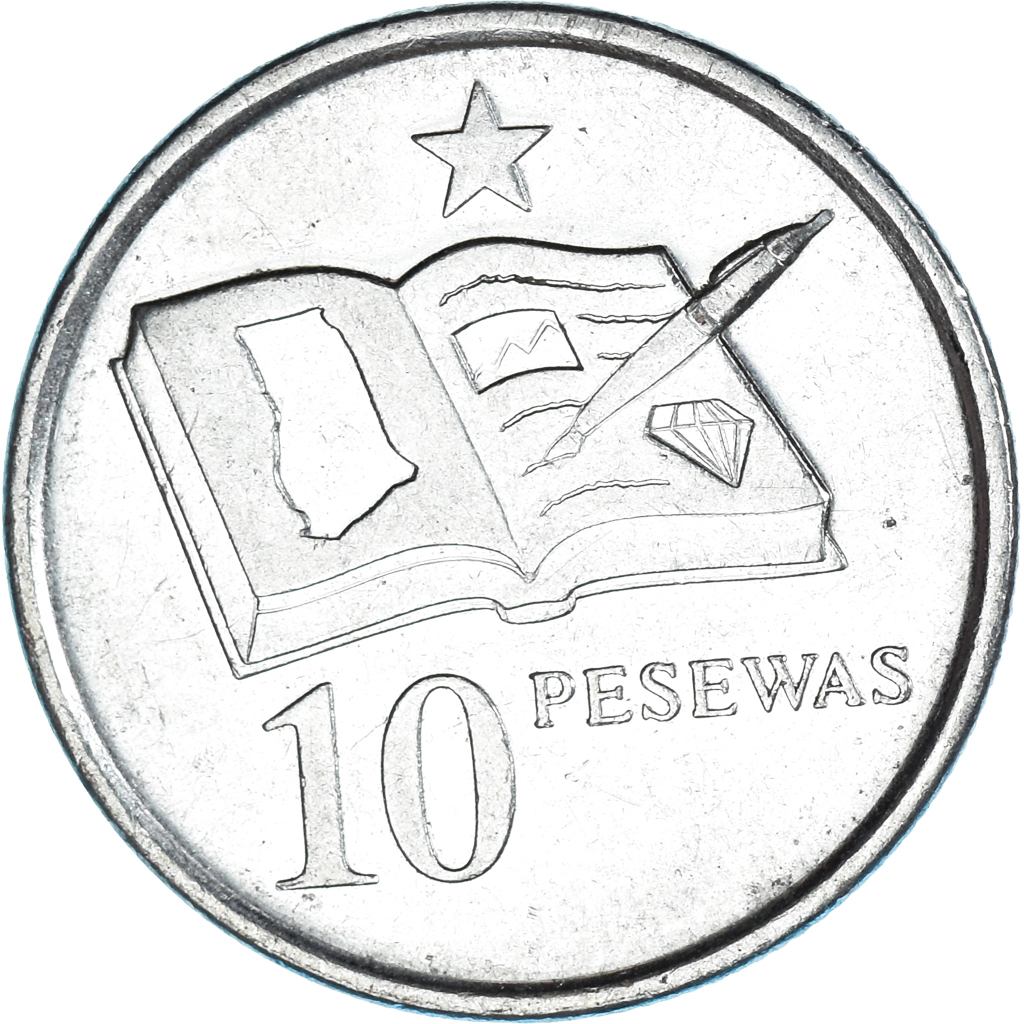 Coin, Ghana, 10 Pesewas, 2007 | African Coins