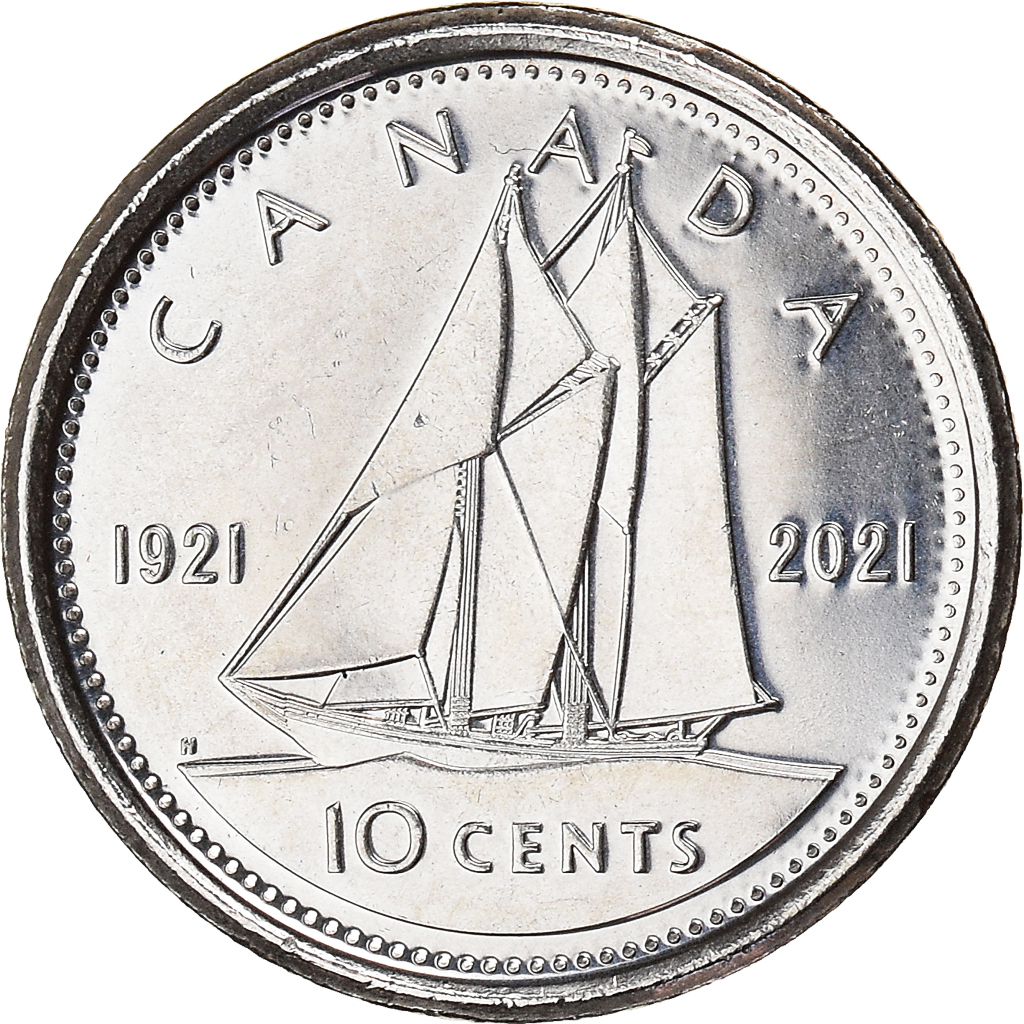 Coin, Canada, 10 Cents, 2021, Royal Canadian Mint, , Acier plaqué nickel