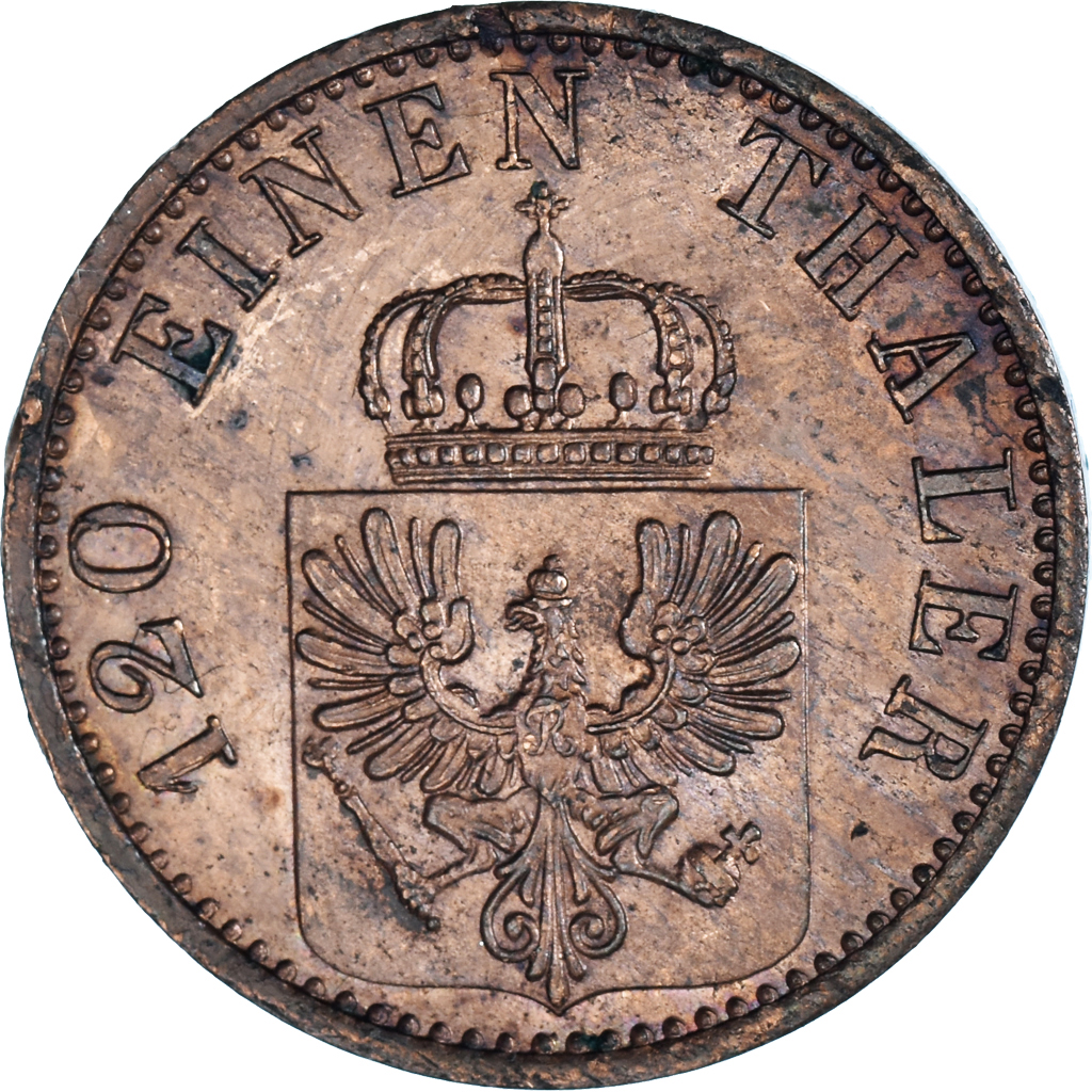 Coin, German States, PRUSSIA, Wilhelm I, 3 Pfennig, 1872, Berlin,