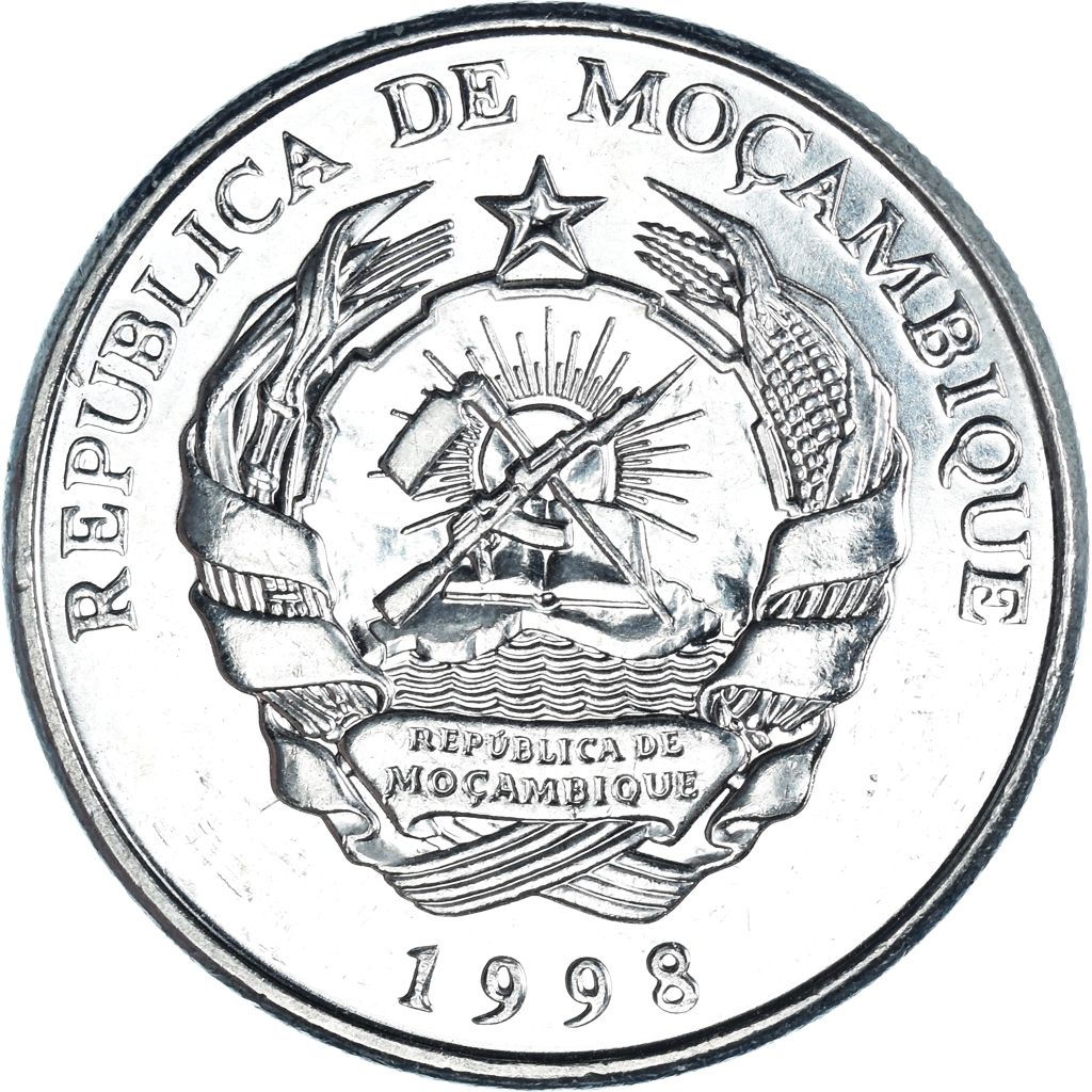 Coin, Mozambique, 5000 Meticais, 1998, Royal Mint, , Nickel Clad Steel