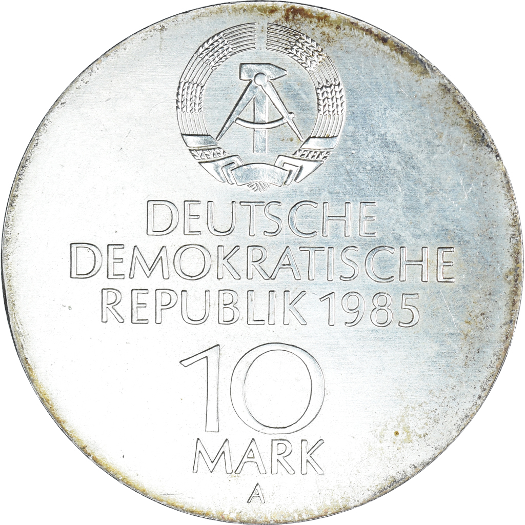 Coin, GERMAN-DEMOCRATIC REPUBLIC, 10 Mark, 1985, Berlin, Restoration of ...