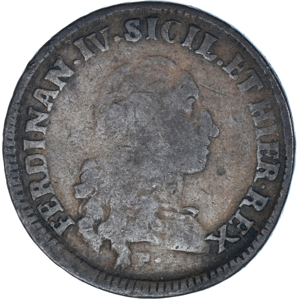 Coin, ITALIAN STATES, NAPLES, Ferdinando IV, 3 Tornesi, 1791, Naples,