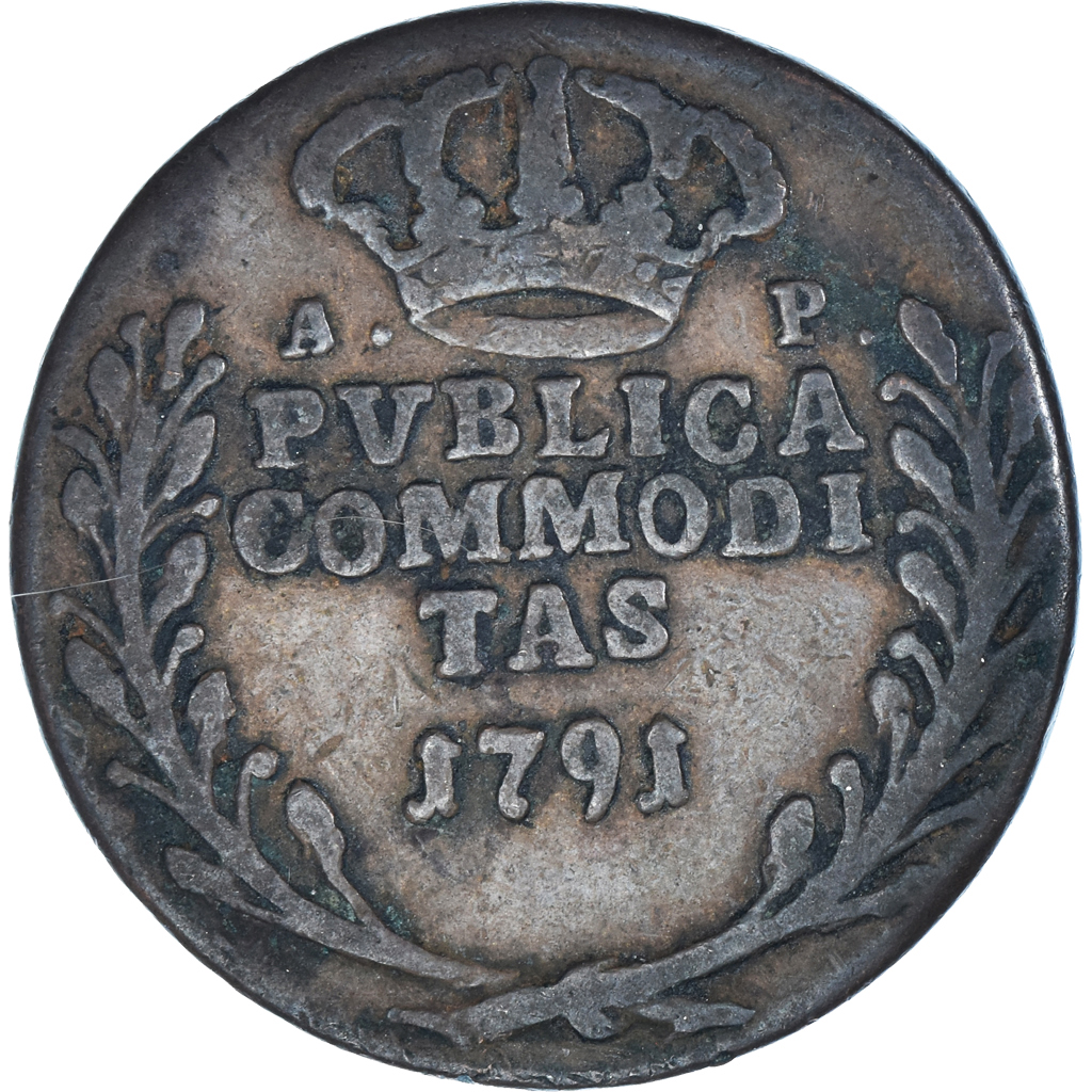 Coin, ITALIAN STATES, NAPLES, Ferdinando IV, 3 Tornesi, 1791, Naples,