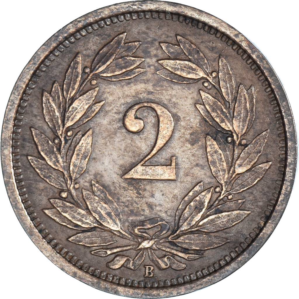 Coin, Switzerland, 2 Rappen, 1919, Bern, , Bronze, KM:4.2 | European Coins
