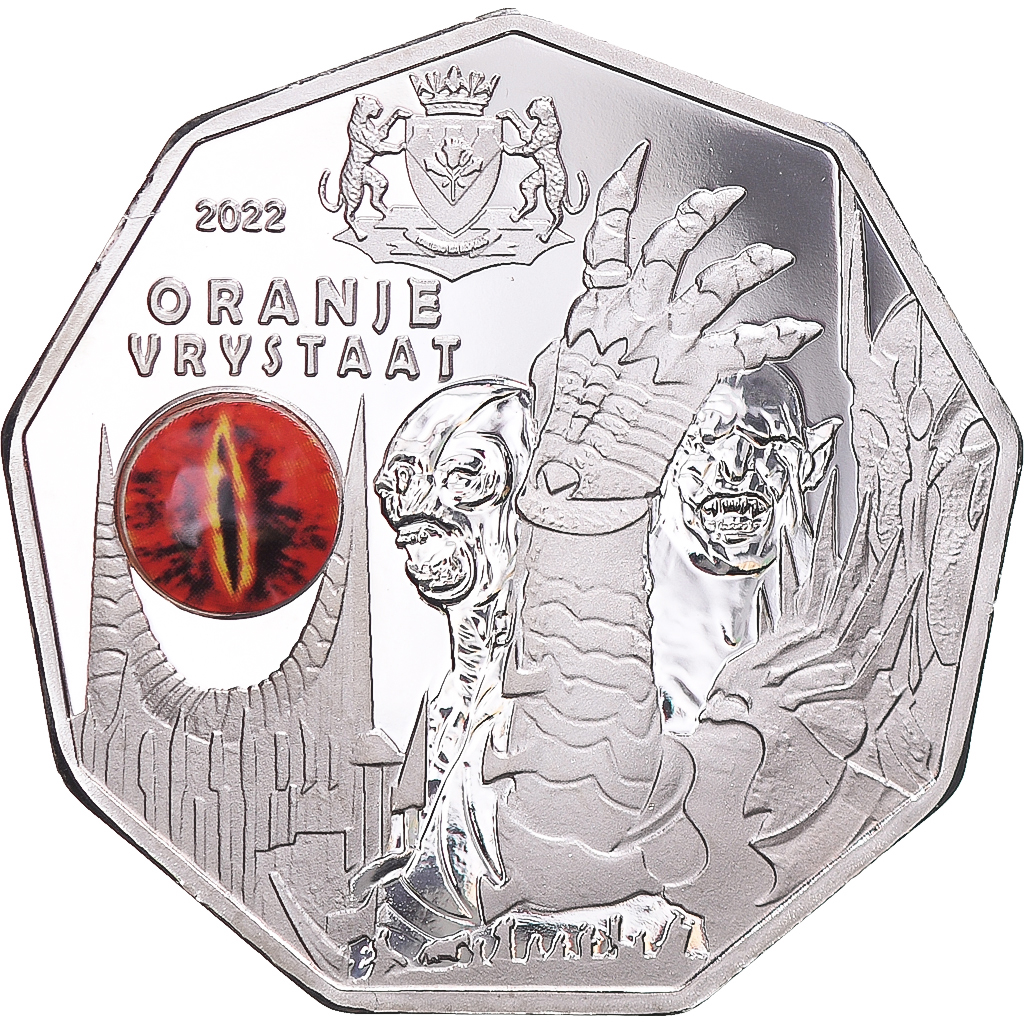 Coin, South Africa, 500 Rand, 2022, Orange free state.BE.Colorized,