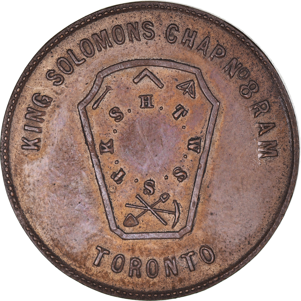 Canada, Token, Masonic, Toronto, King Solomons Chapter N°8, Chapter Penny