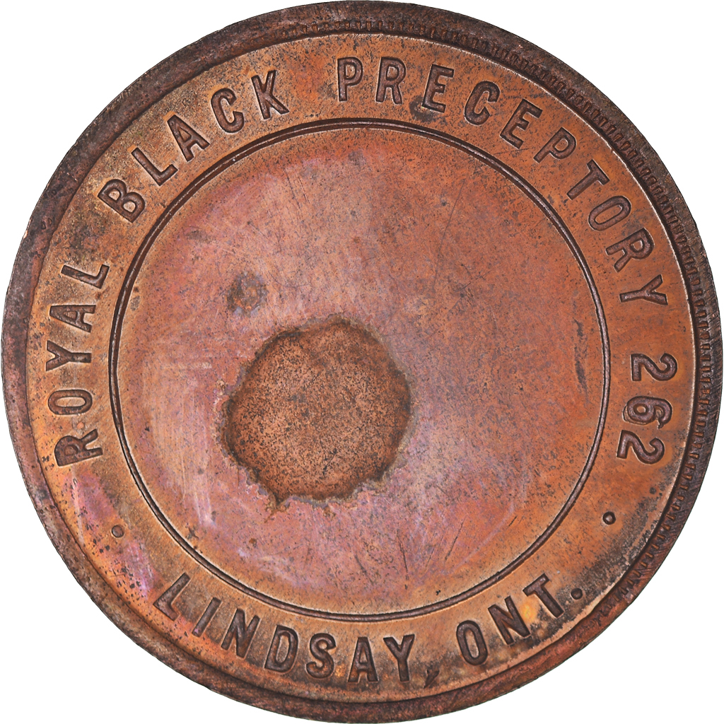 Canada, Token, Masonic, Lindsay, Royal Black Preceptory, Chapter Penny