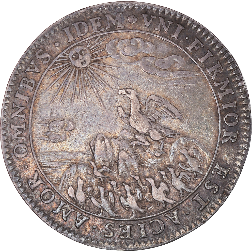 France, Token, Louis XIV, Etats de Bourgogne, History, 1671, , Silver