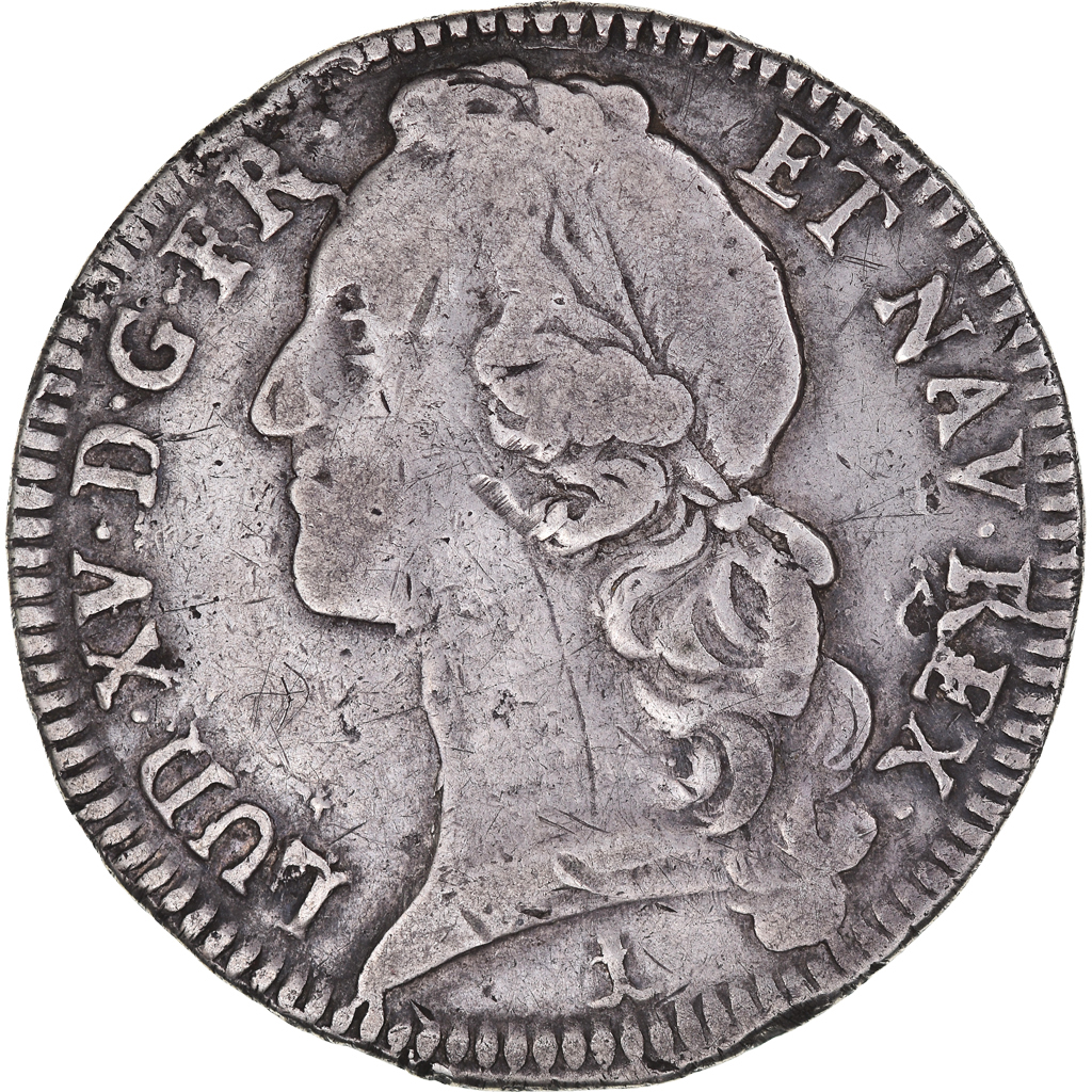 Coin, France, Louis XV, Écu au bandeau, Ecu, 1748, Montpellier,