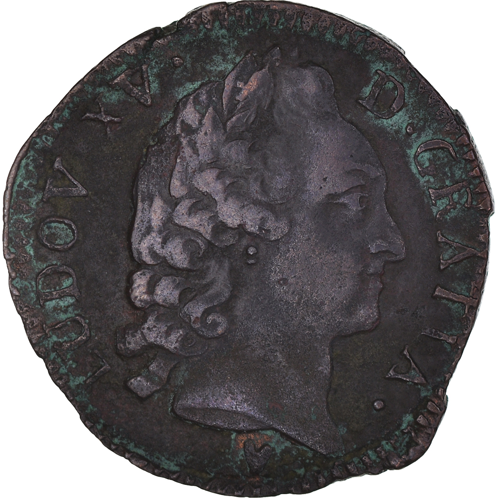 Coin, France, Louis XV, Sol d'Aix, 1768, Aix-en-Provence, , Copper