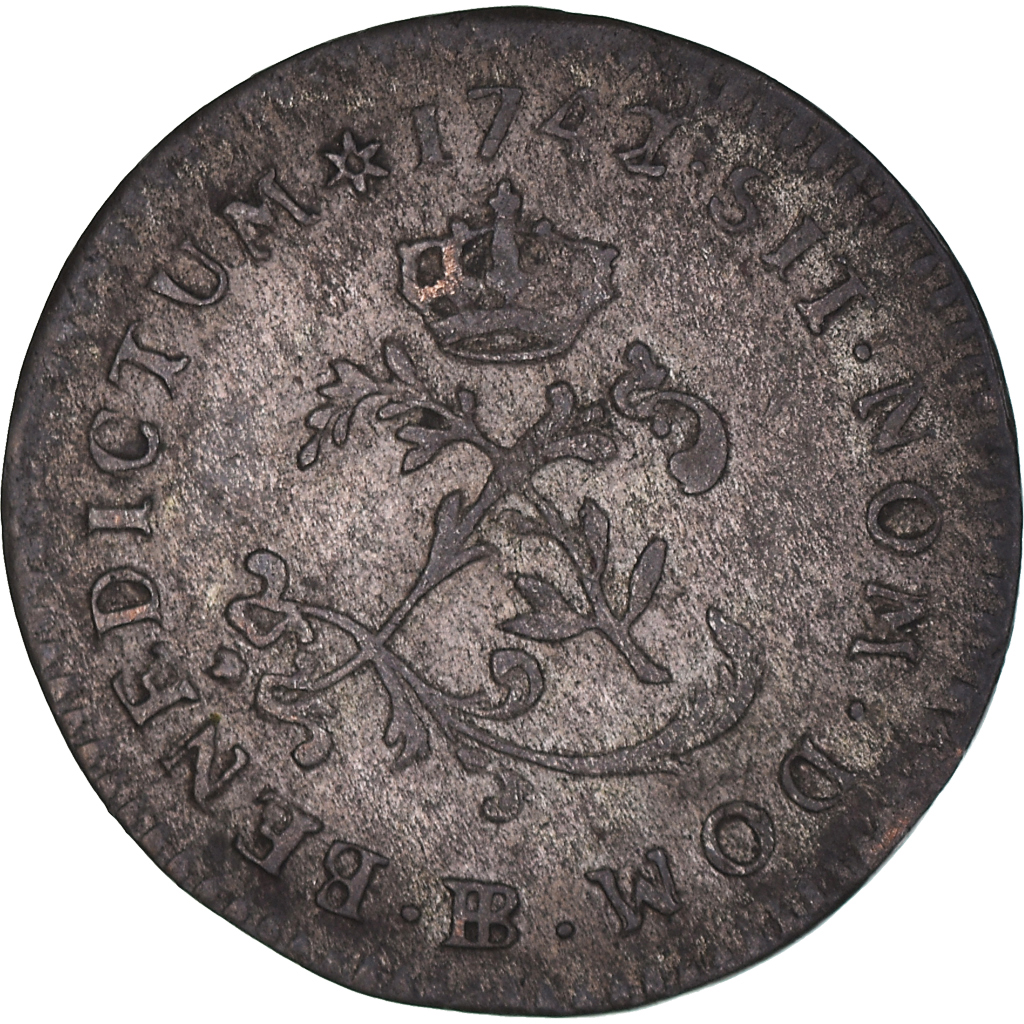 Coin, France, Louis XV, Double sol (2 sous) en billon, 2 Sols, 1742 ...