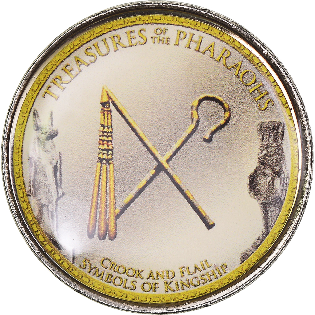 Coin, Egypt, Crook and Flail Symbols of Kingship, Trésors des Pharaons ...