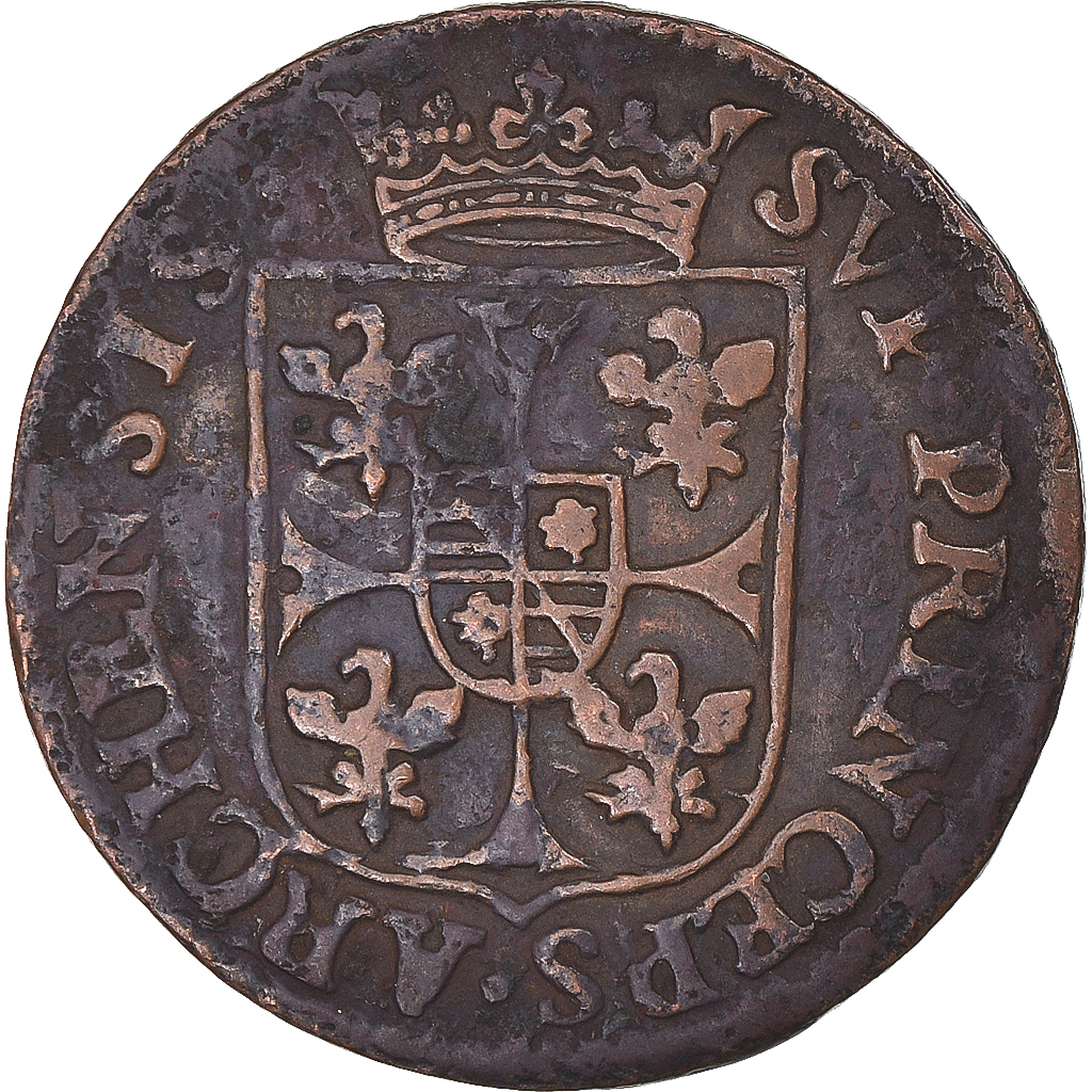 Coin, FRENCH STATES, NEVERS & RETHEL, 2 Liard, 1610, Charleville,