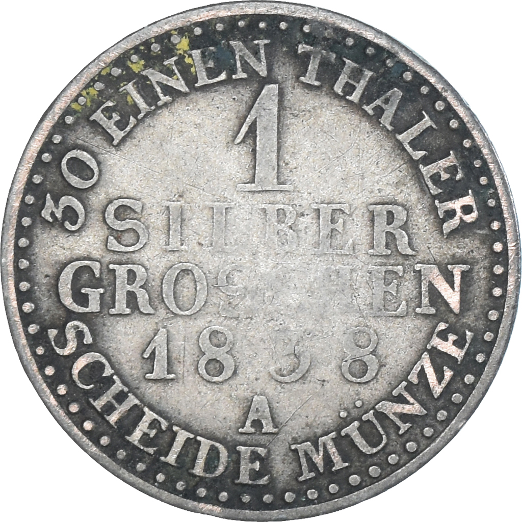Coin, German States, Friedrich Wilhelm III, Groschen, 1/30 Thaler, 1838 ...