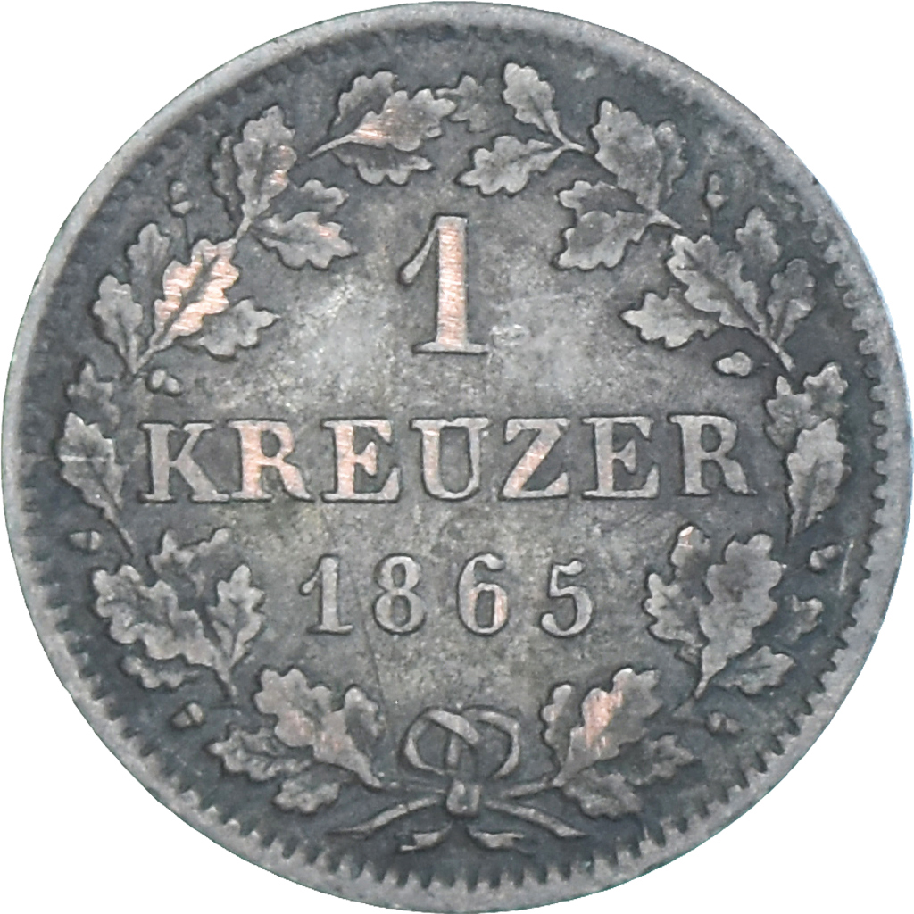 Coin, German States, BAVARIA, Ludwig II, Kreuzer, 1865, , Silver