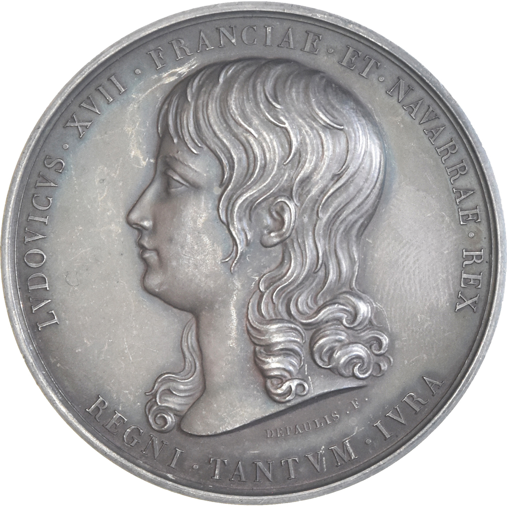 France, Medal, Louis XVII, Prison du Temple, History, 1795, Depaulis ...