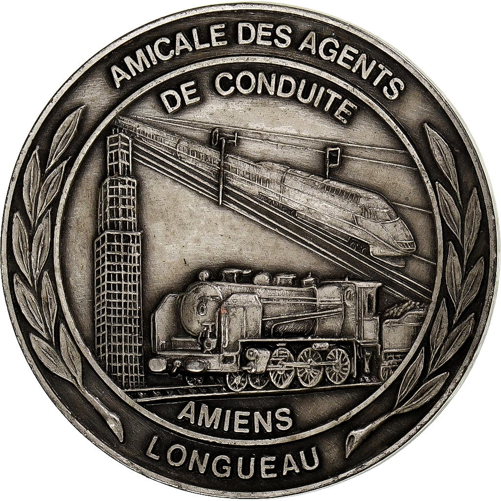 France, Medal, Amicale des Agents de Conduite, Amiens-Longueau, Railway