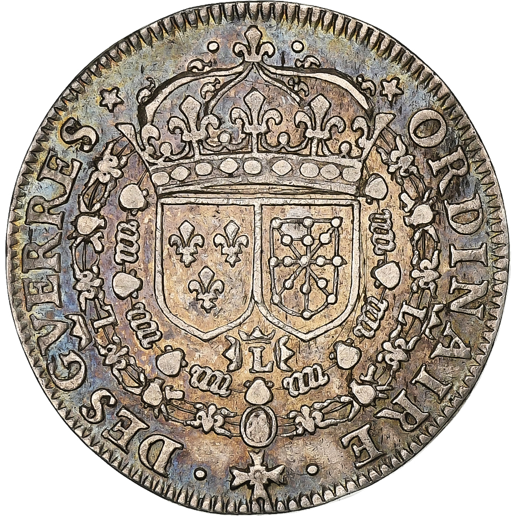 France, Token, Louis XIV, Ordinaire des Guerres, 1647, Silver,