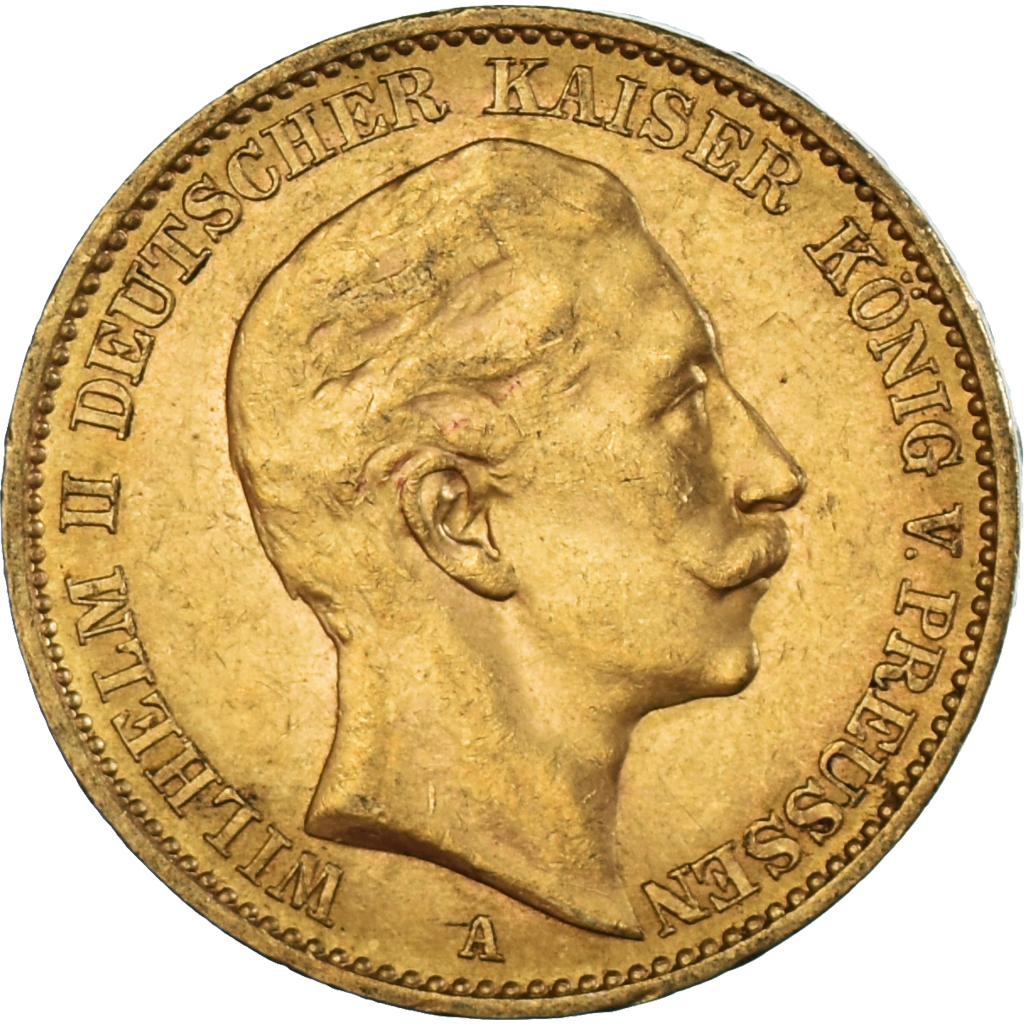 Coin, German States, PRUSSIA, Wilhelm II, 20 Mark, 1911, Berlin,