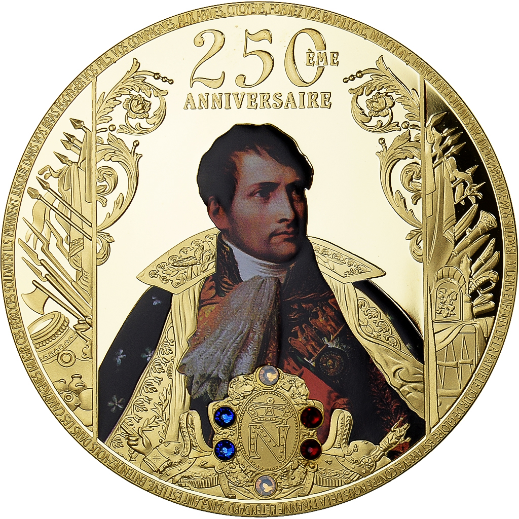 France, Medal, Napoléon Bonaparte, 250ème Anniversaire, History, 2018