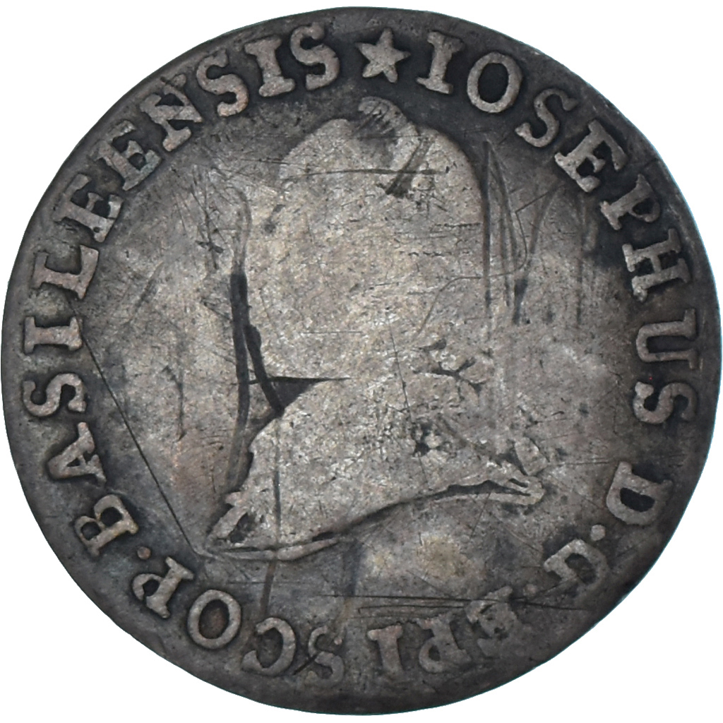 Coin, SWISS CANTONS, BASEL, Joseph Sigismund, 12 Kreuzer, 1788, Basel